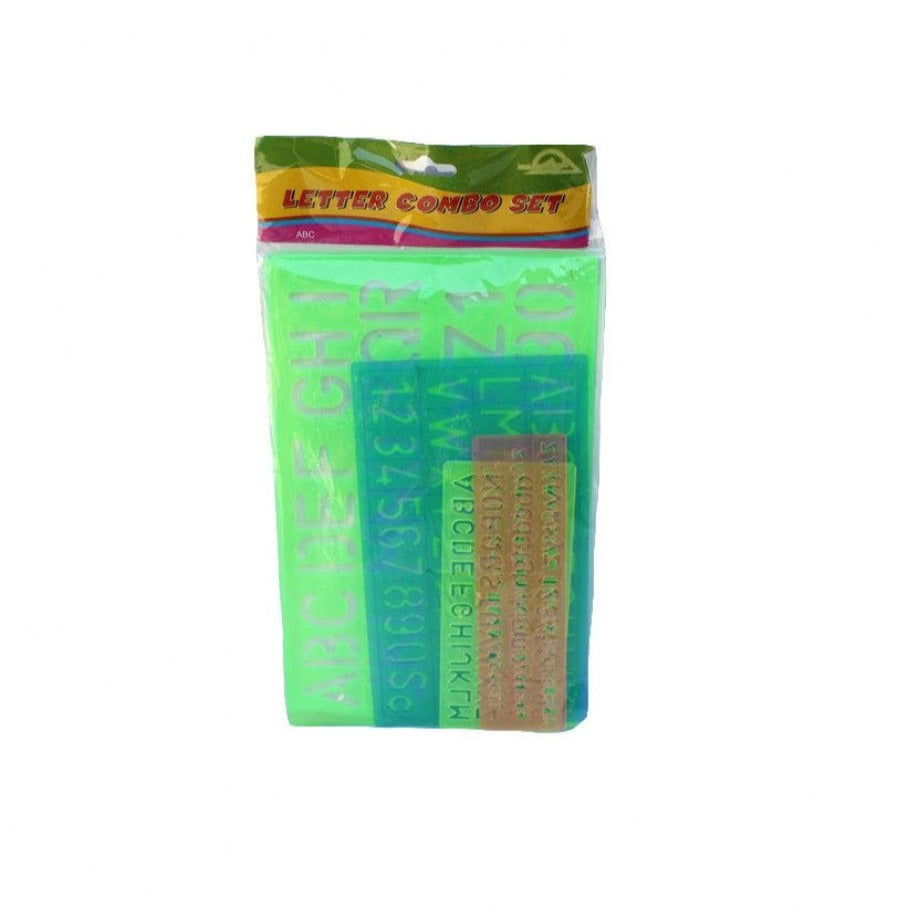 Set de abecedario plastico (4 reglas) molde letras – “San Antonio ...
