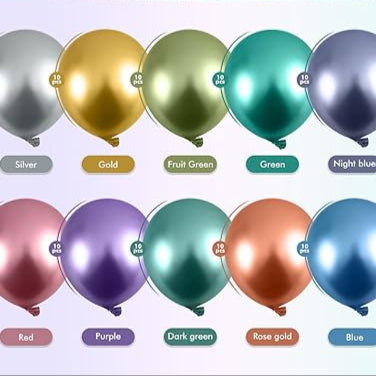 Globos Cromados Metalicos Surtidos 12" – Librería “San Antonio”
