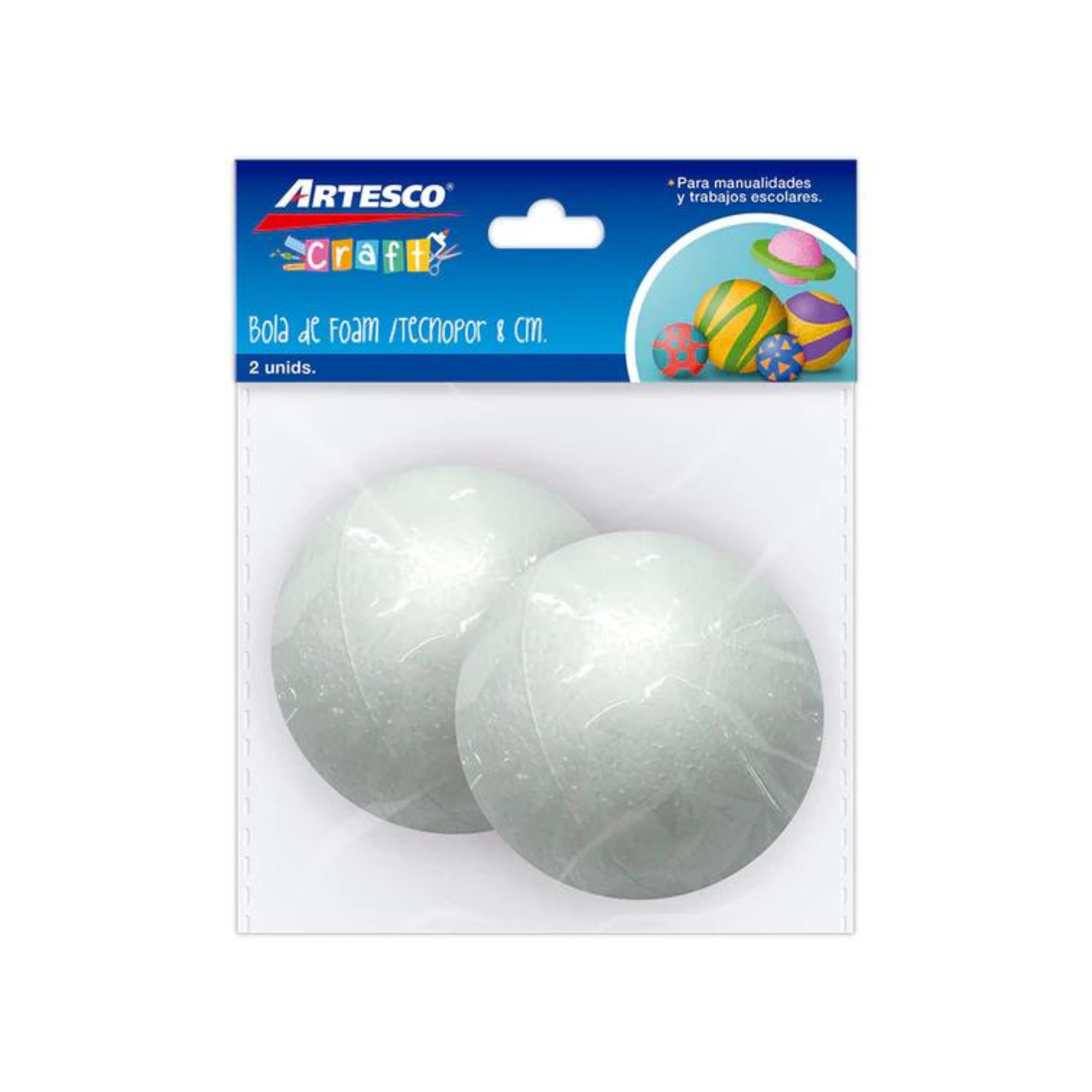 Artesco Bola De Durapax 8cm X 2 Unidades San Antonio Librerias Y Mas