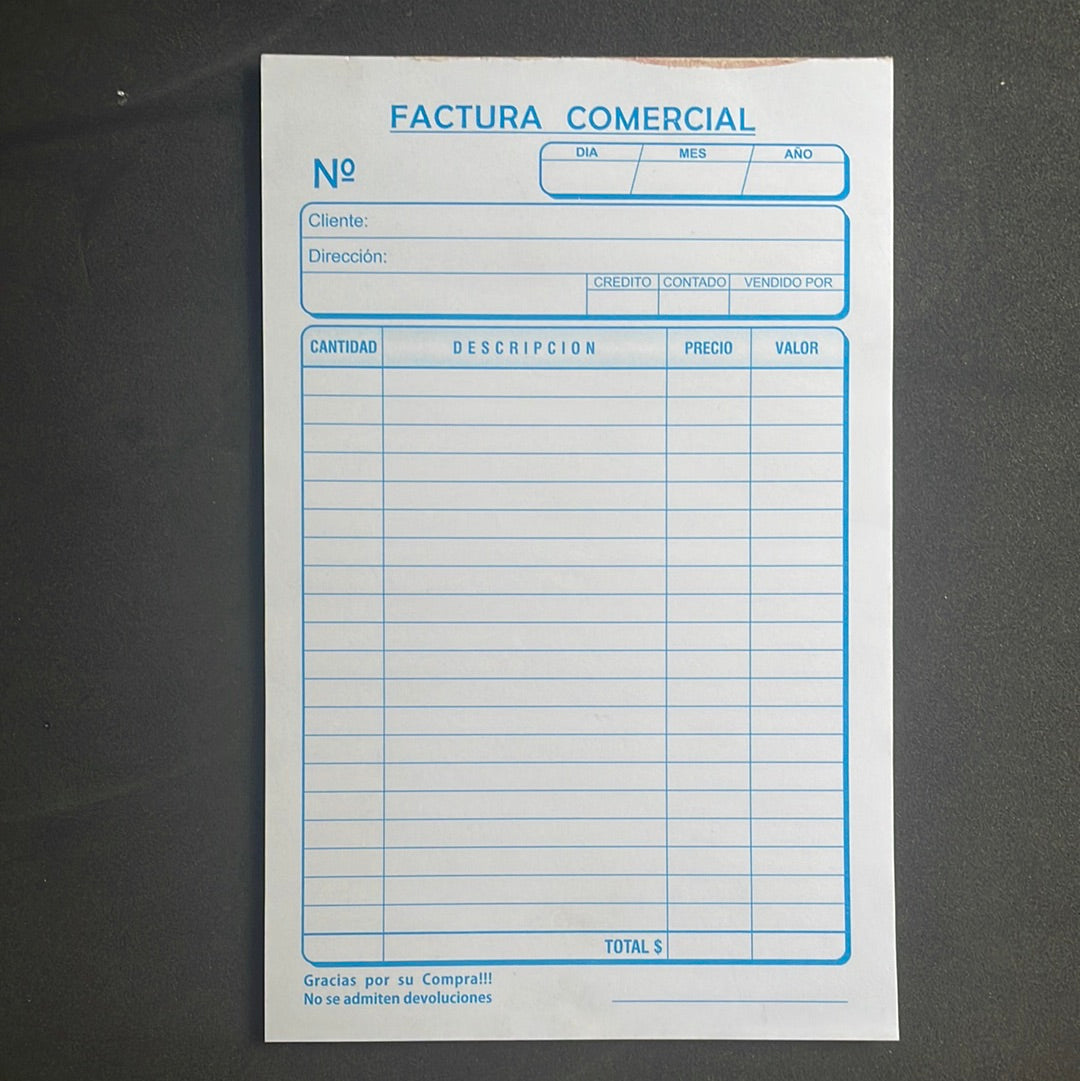 Talonarios de Factura Comercial – “San Antonio”